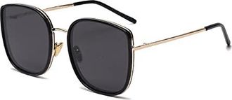 Generic 2025 Designer Large Frame Retro Polarized Large Face Thin Sunglasses Men and For Women Outdoor Vacances (Color : G, Size : Medium)