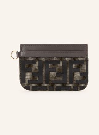 Fendi Kartenetui Ff Jacquard braun