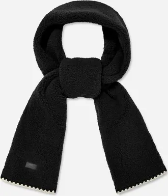 UGG Schal aus fluff mit Muschelrand für Damen in Black, Größe Fleece