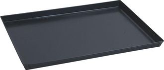 Paderno Paderno 41745-40 Rechteckiges Eisen-Backblech Schwarz - Backofen-Tablett Praktisches Antihaft-Backblech, Hohe Ränder, als Tablett Verwendbar, 40 x 30 