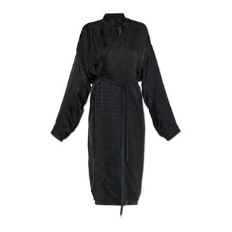 Balenciaga Wrap Cocoon Kleid - - Dresses - Damen - Schwarzk - XS