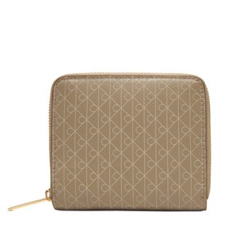 Calvin Klein Geldb&ouml;rse Calvin Klein Emblem Aop Square Zip Around LV04F1089G Beige
