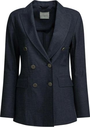 Circolo 1901 Femme, Vestes, Bleu, Taille: 38 FR Double-Breasted Blazer