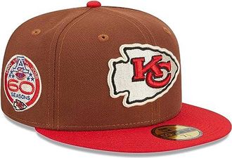 New Era NFL MLB 59Fifty Casquette de baseball, Kansas City Chiefs-brown, 58-59 cm