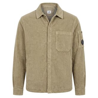 C.P. Company C.p. Company - Surchemise matelass&eacute;e en velours c&ocirc;tel&eacute; - Homme - Vestes - Beige - Taille: L
