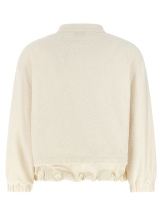 Moncler Boucl&eacute; Cardigan - Cream