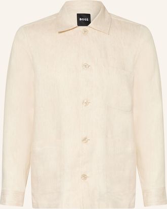 HUGO BOSS Overjacket Aus Leinen beige