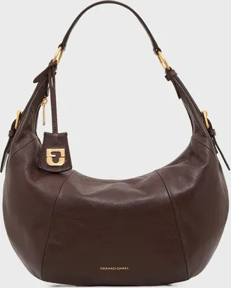 Gerard Darel Sac en cuir effet froiss&eacute; - LUNA - Marron