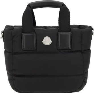 Moncler Gepolsterte Schultertasche mit Obergriffen - - Bags - Damen - Schwarzk - ONE SIZE