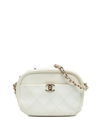 Chanel petit sac &agrave; bandouli&egrave;re Casual Trip (2018-2019) - Blanc