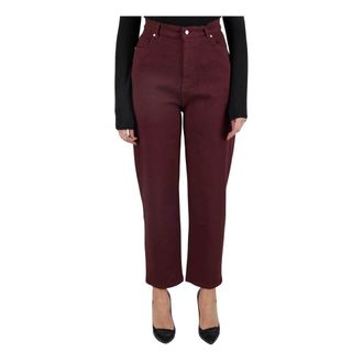 Kiton Solid Zipper Jeans - - Jeans - Damen - Rot - XS