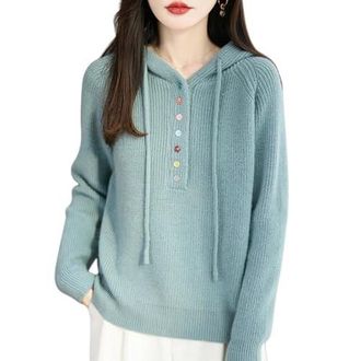 Generic Pull Femme Pull en Laine M&eacute;rinos 100% Pure Laine pour Femme Manches Longues &Eacute;pais Et Chaud Id&eacute;al pour LAutomne lhiver Et Le Printemps Sweat-Shirt D&eacute;co