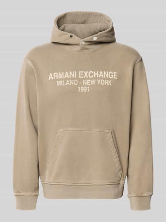 A|X Armani Exchange Hoodie mit Label-Print