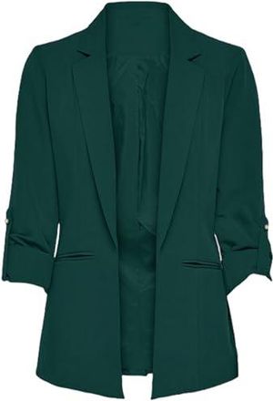 Generic Vestes dhiver 2026 pour femmes - Cardigan uni &agrave; manches longues ouvert sur le devant pour un style sophistiqu&eacute;, Vert, XXL