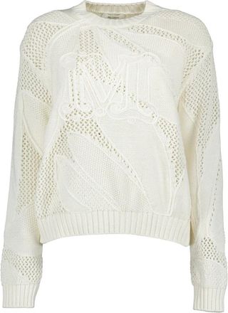 Max Mara Femme, Pulls, Blanc, Taille: 42 FR Pulls &agrave; col rond
