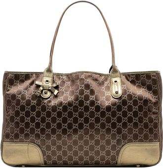 Gucci Shopper - GG Satin Princy Tote - Gr. unisize - in Gold - für Damen