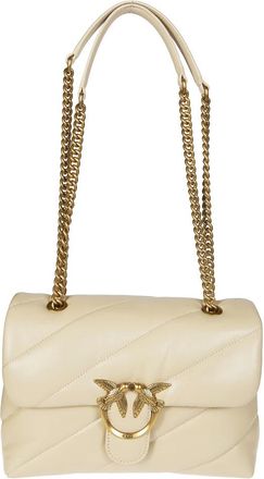 Pinko Pinko, Femme, Sacs, Beige, Taille: ONE Size Love Puff Classic CL Sheep