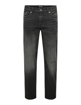 Only & Sons Herren Onsweft Jax Dg Coat 4496 Cro DNM Noos, Dark Grey Denim, 28W x 34L