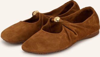 Loewe Mary-Jane-Ballerinas Pebble braun