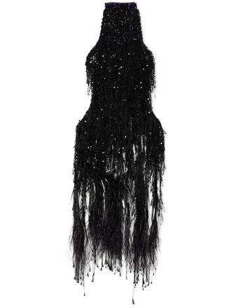 Dsquared2 haut à ornements en cristal - Noir