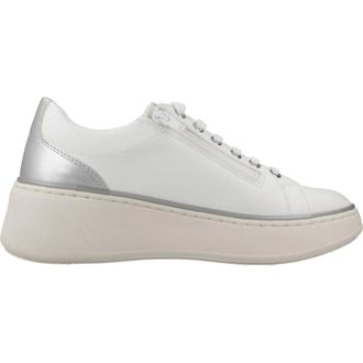 Geox Femme, Chaussures, Blanc, Taille: 39 EU Sunnetty Platform Trainers