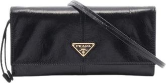 Prada Sac bandouli&egrave;re en cuir pr&eacute;-poss&eacute;d&eacute; - Femme - Pre-owned - Noir - Taille: ONE Size