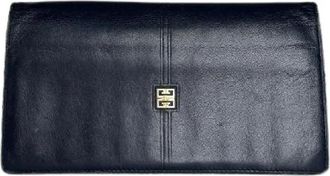 Givenchy Portefeuille Long Bifold Vintage Pre-owned - Femme - Pre-owned - Bleu - Taille: ONE Size