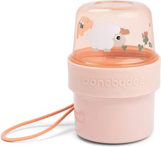 Done by Deer M&uuml;slibecher To Go Kinder - Joghurtbecher To Go oder Snackbox mit F&auml;chern - 2 Luftdichte Kammern - Auslaufsicher - BPA-Frei - &Oslash;8 x H 11,5 cm - Tiny Far