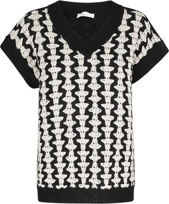 Roberto Collina Femme, Pulls, Noir, Taille: 38 FR V-neck Tricots