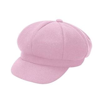 Generic Chapeau Femme Automne et Hiver Chaud Mode Laine B&eacute;ret Peintre Dome Tendance Chapeau Feutre B&eacute;ret Basque, Rose, taille unique