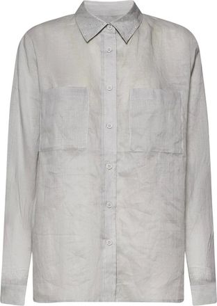 Silvian Heach Femme, Blouses et Chemises, Gris, Taille: 42 FR Essential Shirt