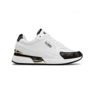 Guess Femme, Chaussures, Blanc, Taille: 39 1/2 EU Baskets de sport blancs en mati&egrave;re synth&eacute;tique pour femmes