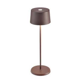 Zafferano Lampe Olivia Pro, Lampe de Table Portable et Rechargeable avec Contr&ocirc;le Tactile, Convient pour Salon et Ext&eacute;rieur, Dimmer 2200-3000 K, Hauteur 35 cm, 