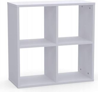 Generic KLX Würfelregal Weiß 2x2 - Regal Würfel mit 4 Fächern - Raumteiler Regal 67,26 x 67,4 cm - Bücherregal für Wohnzimmerund Büro