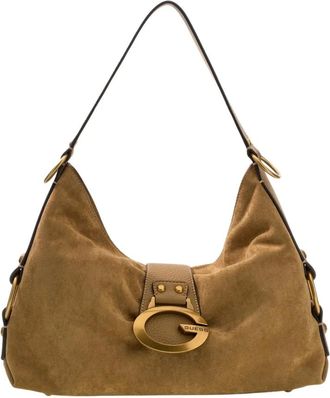 Guess Sac port&eacute; &eacute;paule Camden - Femme - Sacs - Brun - Taille: ONE Size