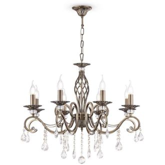 Maytoni Maytoni - Grace Lustre en laiton et cristal, 8 lumi&egrave;res, E14