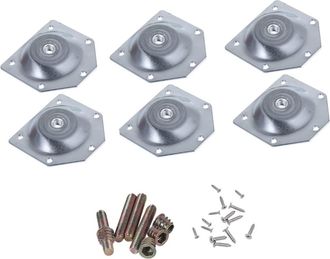 Soimiss 6 Stück Teiliges Tischbein Verbindungspads aus Eisenplatte Praktische Montageplatten für Schräge Tischbeine Langlebige Möbelverbinder für Stuhl Nachtt