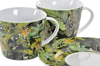 Item Dermatologie LC-155259 Kaffeeservice Selva 6, Porzellan, mehrfarbig