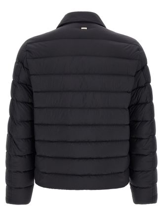 Herno Mens Black Polyamide Full-Length Jacket Clothing