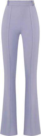 Elisabetta Franchi Femme, Pantalons, Violet, Taille: 40 FR Wide Pantalons