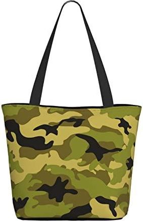 AOOEDM Sac &agrave; provisions pour femme motif camouflage-camouflage 33 x 27,9 x 17,8 cm. Le cadeau parfait pour la Saint-Valentin. Cest de la Saint-Valentin pour 