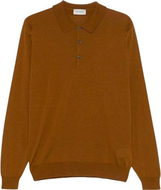 John Smedley Homme, Tops, Brun, Taille: XL Pull Polo Belper