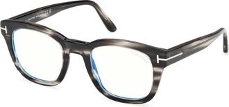 Tom Ford Homme, Accessoires, Gris, Taille: 50 MM Geometric Eyeglasses
