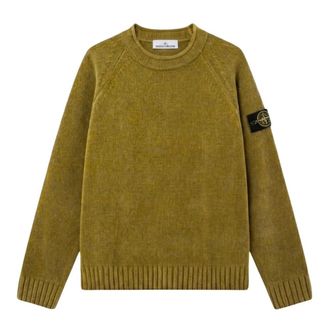 Stone Island Pullover mit Rundhalsausschnitt - - Knitwear - Herren - Gr&uuml;n - L