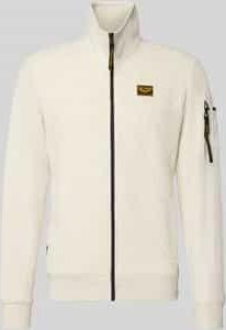 PME Legend Sweatjacke mit Stehkragen und Label-Patch