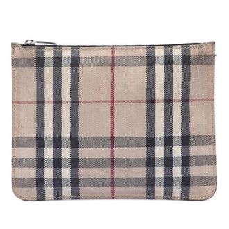 Burberry Pre-owned Canvas Pouch - - Pre-owned - Damen - Beige - ONE SIZE