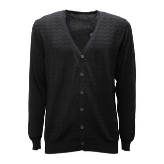 Officina36 Cufr121 Cardigan - - Knitwear - Herren - Schwarzk - 2XL