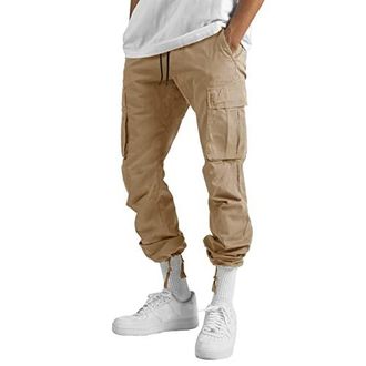 Generic Pantalon cargo baggy pour homme, pantalon de travail extensible - Pantalon de randonn&eacute;e respirant et extensible, coupe d&eacute;contract&eacute;e, pantalon tactique