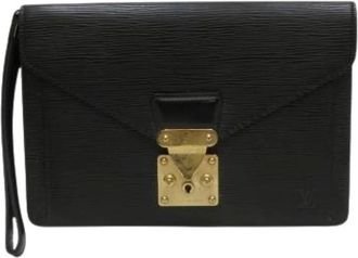 Louis Vuitton unisex, Pre-owned, Noir, Taille: ONE Size Sac clutch Vintage Pre-owned