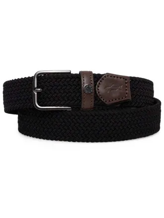 Paul & Shark ceinture à design tressé - Noir